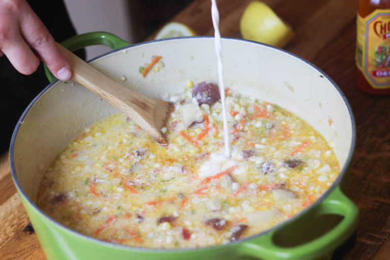 Summer Corn Chowder + Fresh Tomato Sandwiches – Soul-Full Sisters