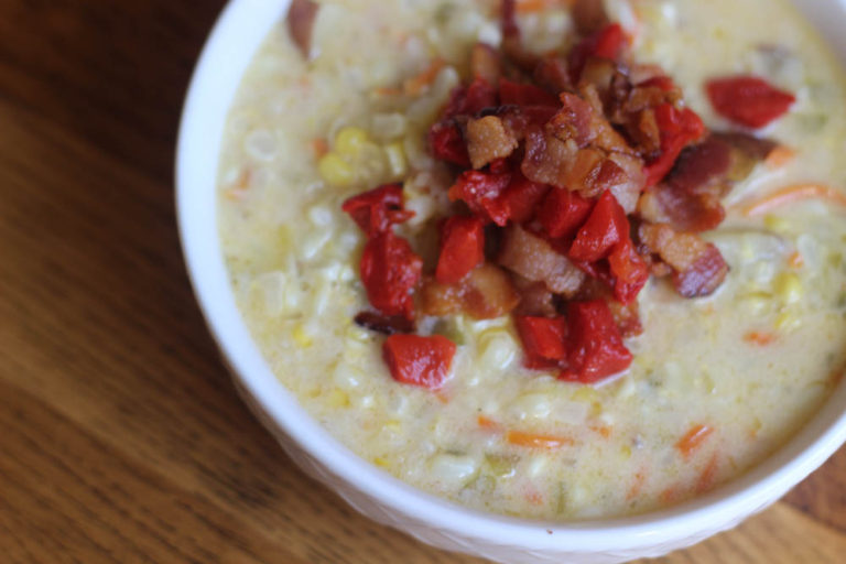 Summer Corn Chowder + Fresh Tomato Sandwiches – Soul-Full Sisters
